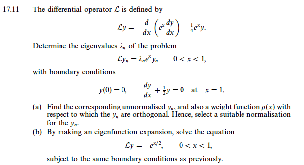 Solved 17.11 The differential operator C is defined by d | Chegg.com