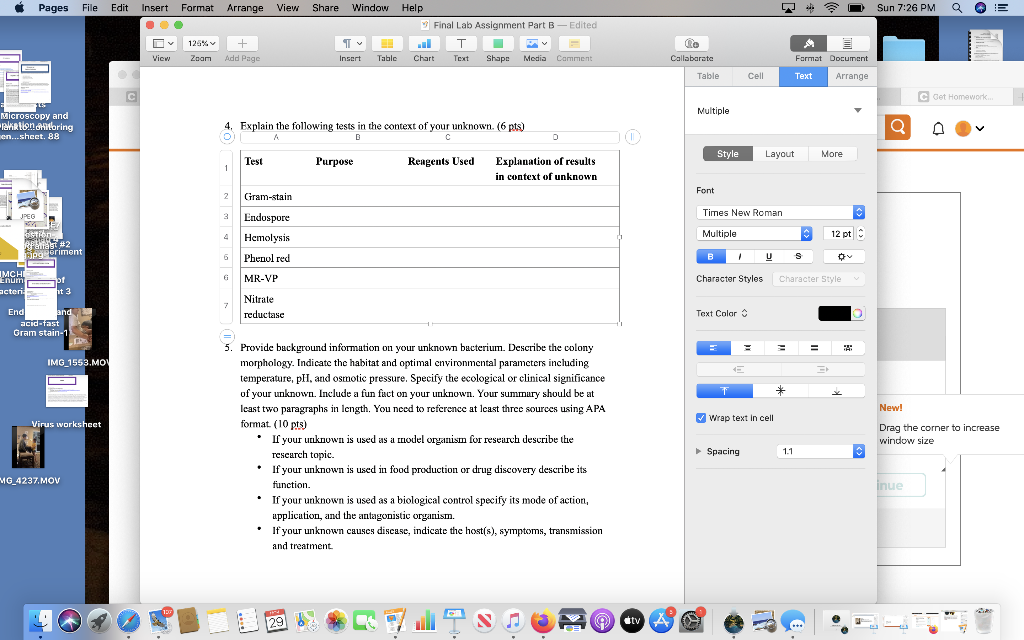 Pages File Edit Insert Format Arrange Sun 7:26 PM QE | Chegg.com
