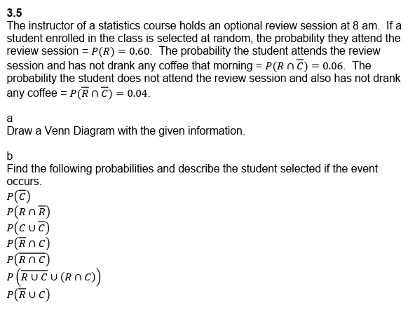Solved 3The instructor of a statistics course holds an | Chegg.com