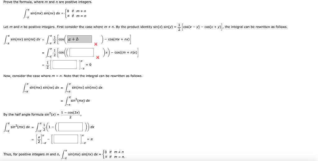 Solved Prove the formula, where m and n are positive | Chegg.com