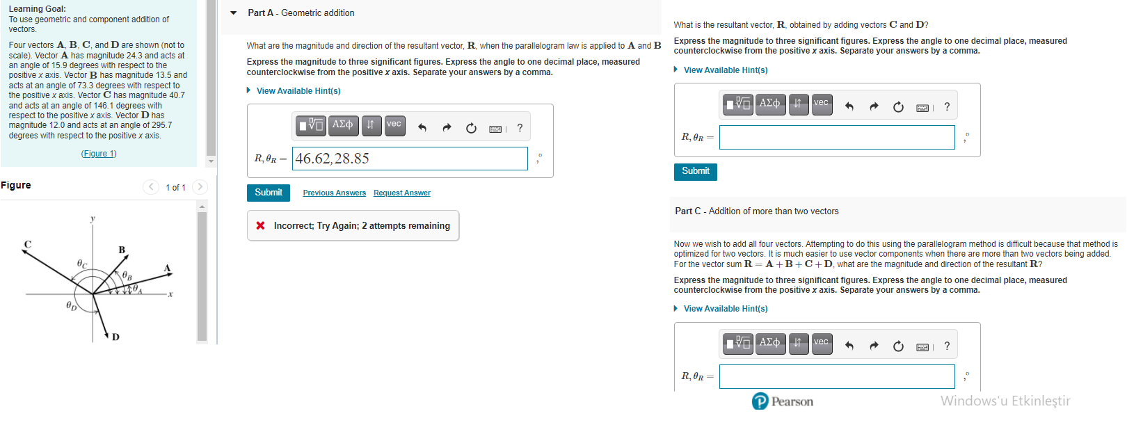 Solved Learning Goal: To use geometric and component | Chegg.com