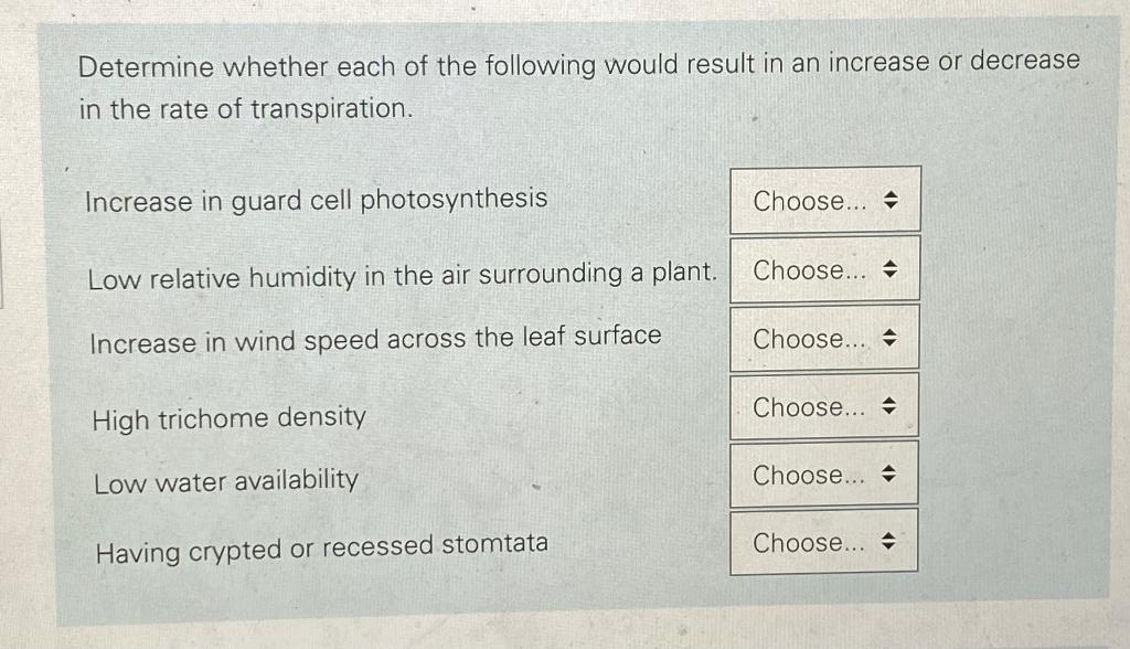 Solved Determine whether each of the following would result | Chegg.com