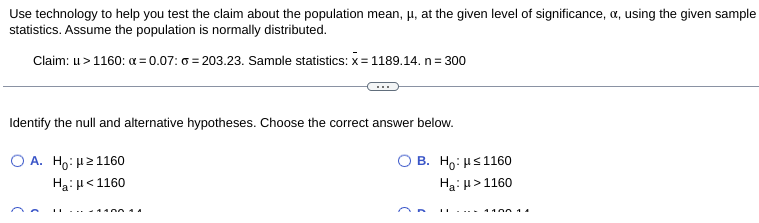 Solved Calculate the standardized test statistic. The | Chegg.com