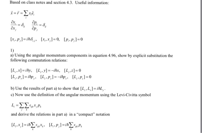 Solved Based on class notes and section 4.3. Useful | Chegg.com