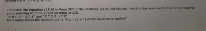 Solved Consider the Equation (15.9) in Page 393 of the | Chegg.com