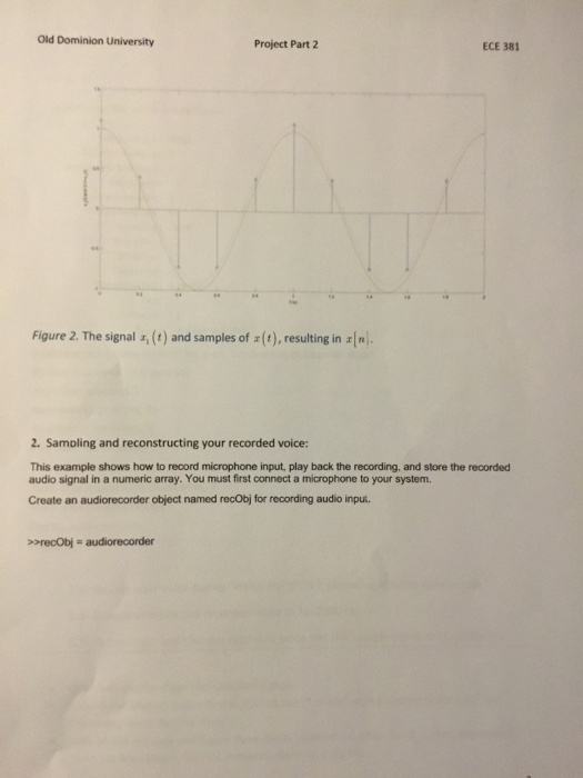 Solved Title: Sampling of Analog Signals rpose: The purpose | Chegg.com