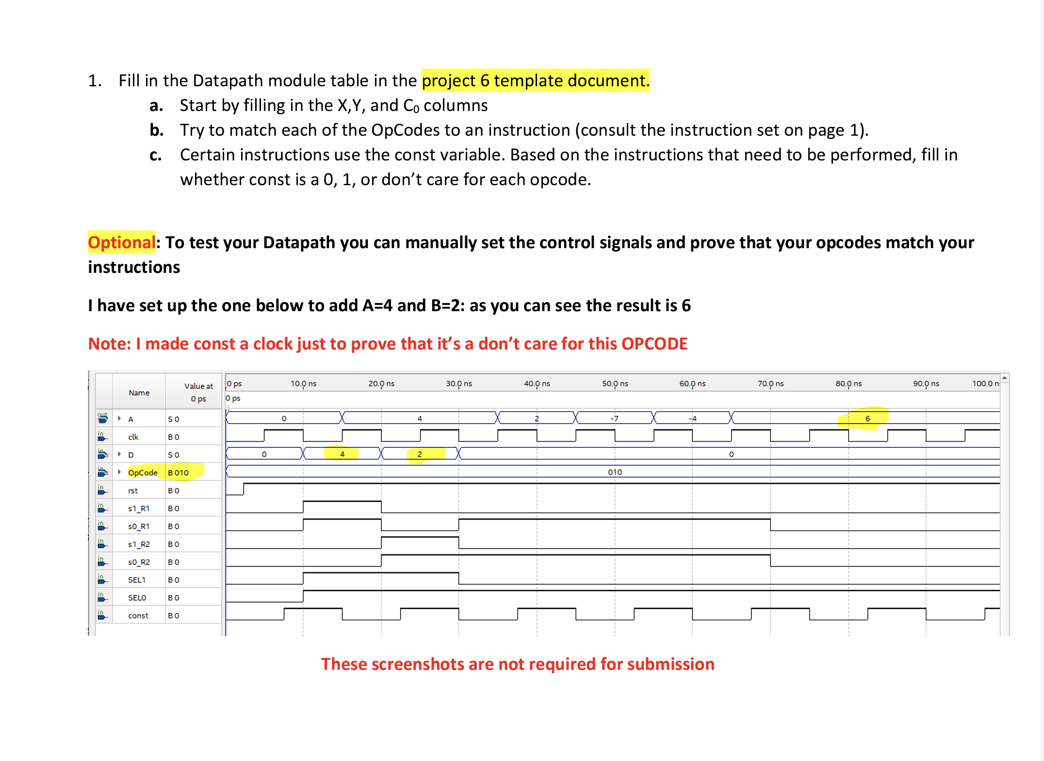 Solved Design Specifications Design A Serial Arithmetic