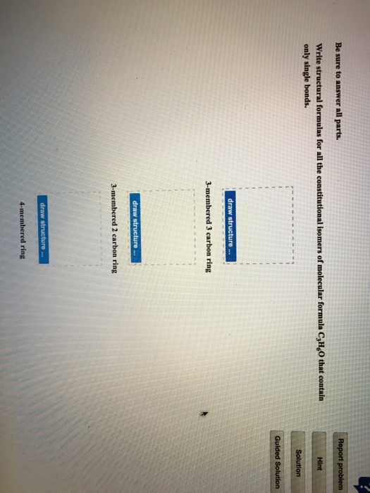 Solved Be sure to answer all parts. Write structural | Chegg.com