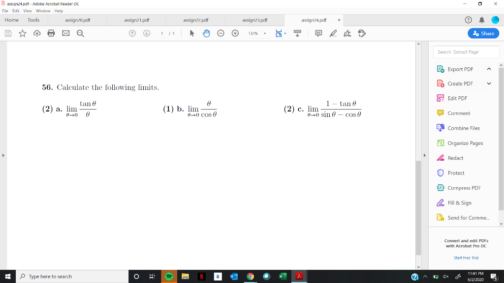 Solved X assign24.pdf - Adobe Acrobat Reader DC File Edit | Chegg.com