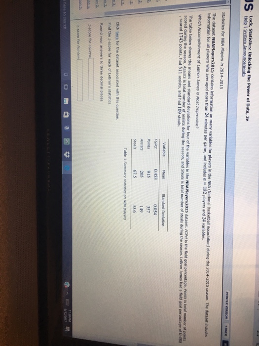 Solved Unlocking the Power of Data, 2e The dataset | Chegg.com