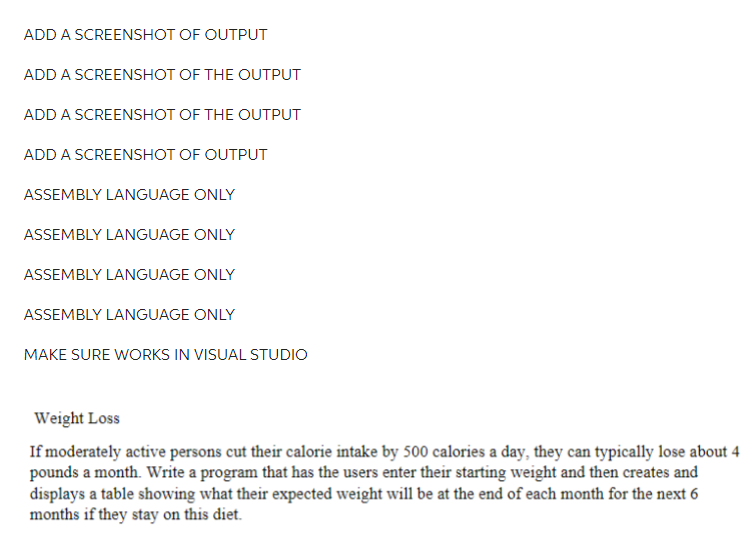 Solved ADD A SCREENSHOT OF OUTPUT ADD A SCREENSHOT OF THE | Chegg.com