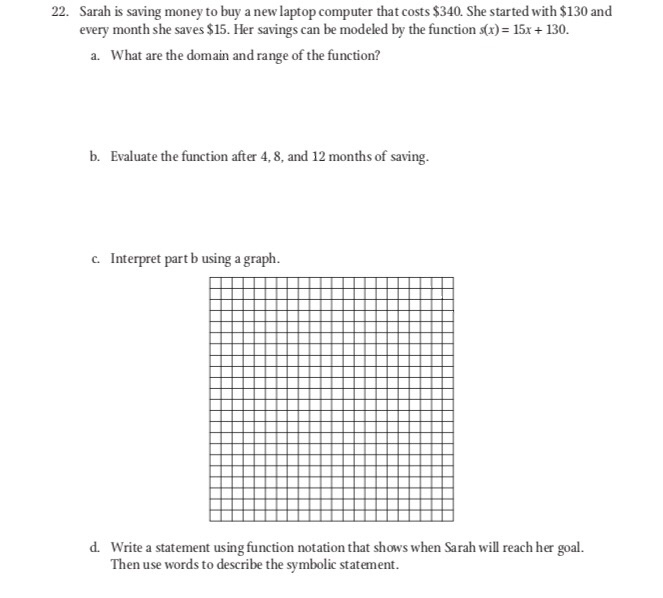 Solved Sarah is saving money to buy a new laptop computer | Chegg.com