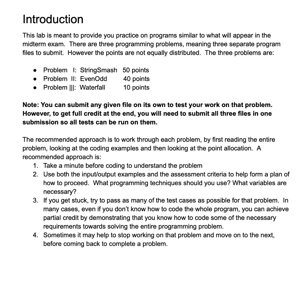 Solved Introduction This lab is meant to provide you | Chegg.com