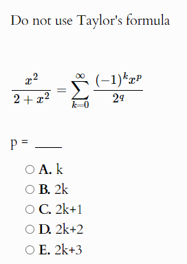 Solved Do not use Taylor's | Chegg.com