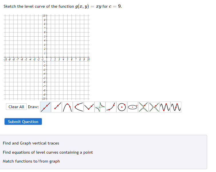 Solved Sketch the level curve of the function g(x,y)=xy for | Chegg.com