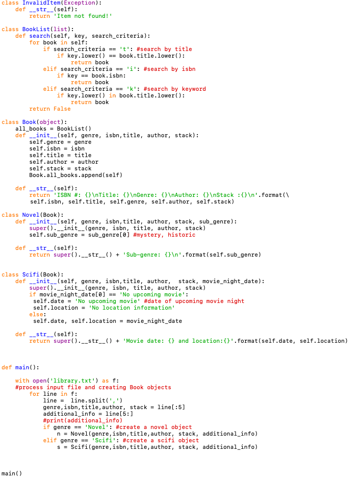 Solved Input file specification (same as HA4): Here is a | Chegg.com