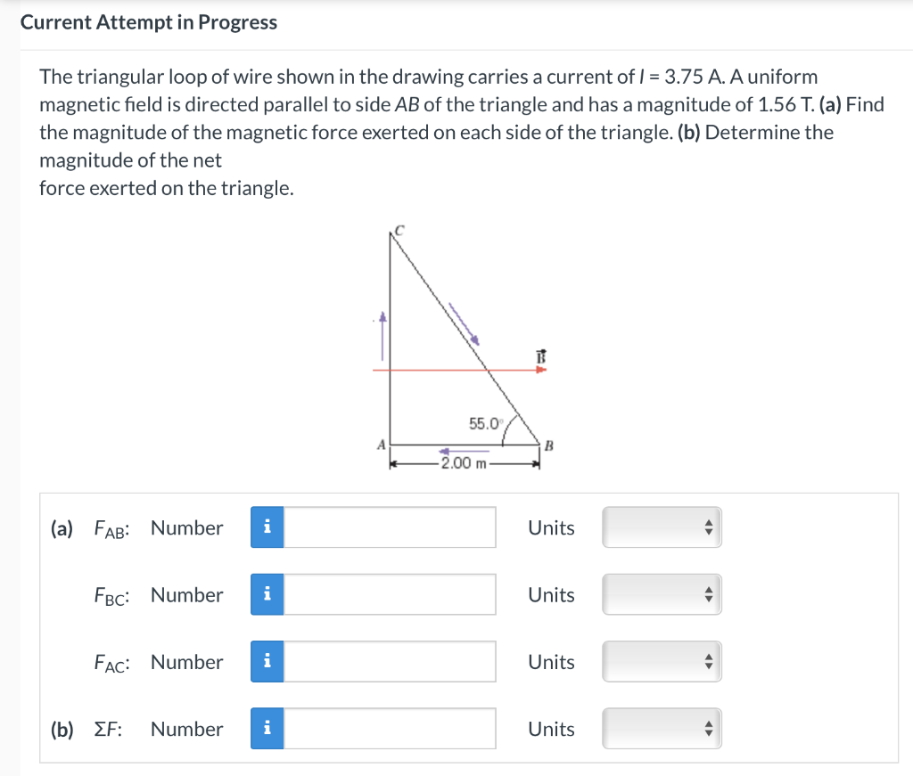 Solved The triangular loop of wire shown in the drawing | Chegg.com