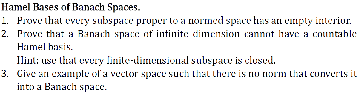 Solved This Is Linear And Functional Analysis Advanced