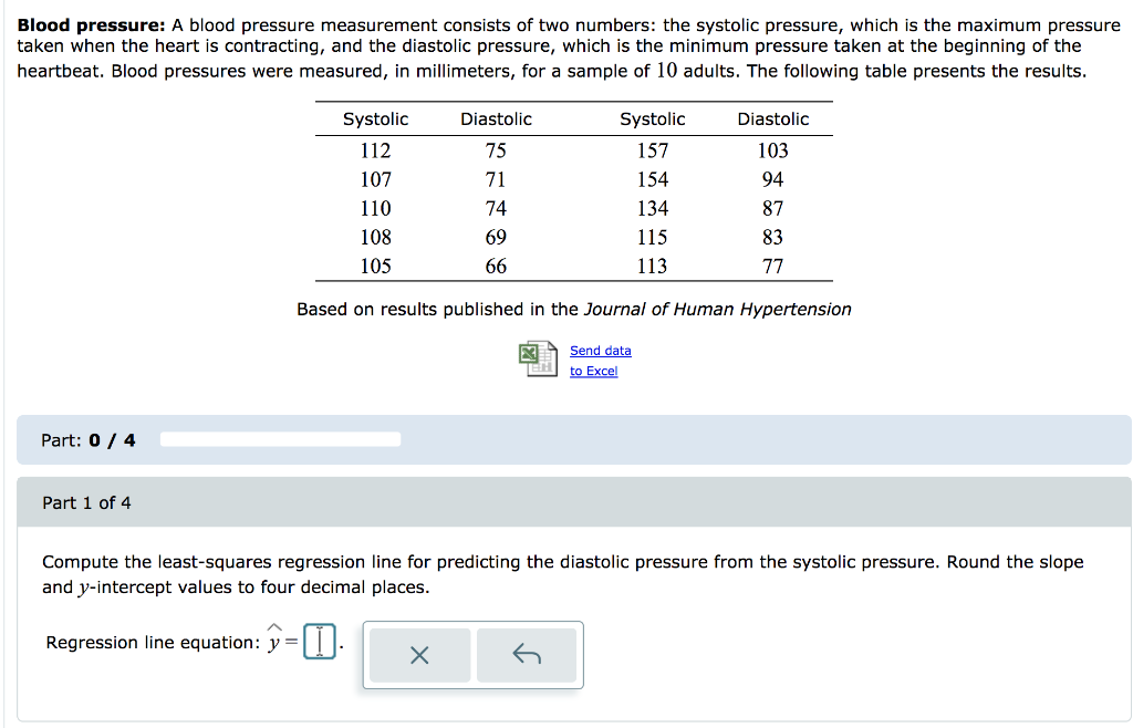 Solved Blood Pressure A Blood Pressure Measurement Consists Chegg Solved Blood Pressure A Blood Pressure Measurement Consists Chegg