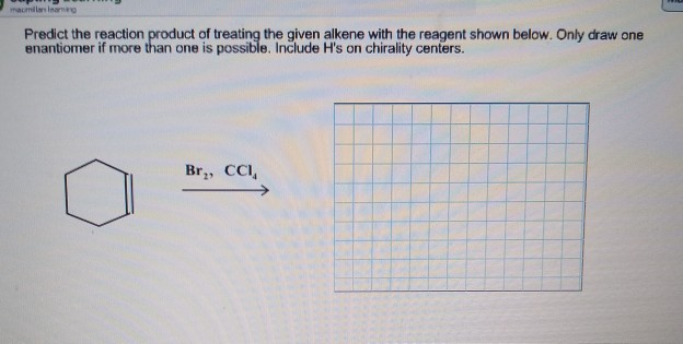 Solved Draw The Product S Of The Following