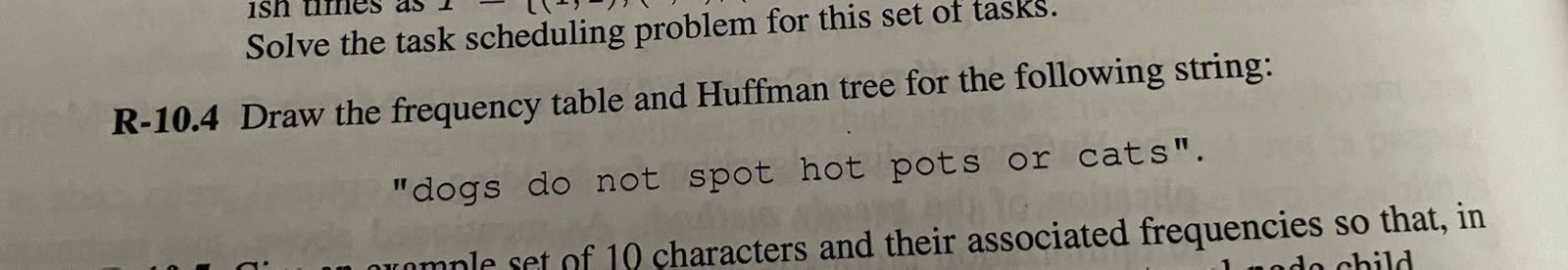 Solved ish Solve the task scheduling problem for this set of | Chegg.com