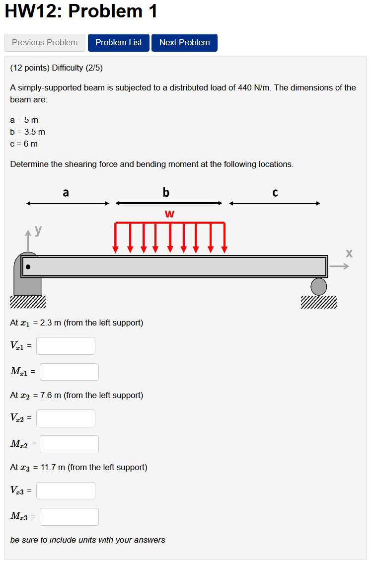 Solved HW12: Problem 1 Previous Problem Problem List Next | Chegg.com