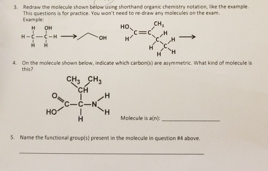 Solved Redraw the molecule shown below using shorthand | Chegg.com