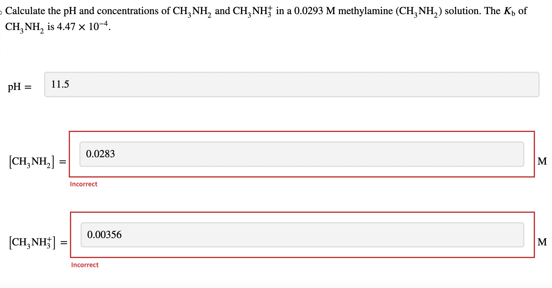 Solved Please help ASAPCalculate the pH ﻿and concentrations | Chegg.com