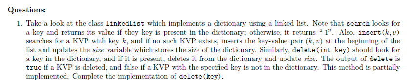 Solved Can Somebody Help Me To Modify The Class Linkedlist 