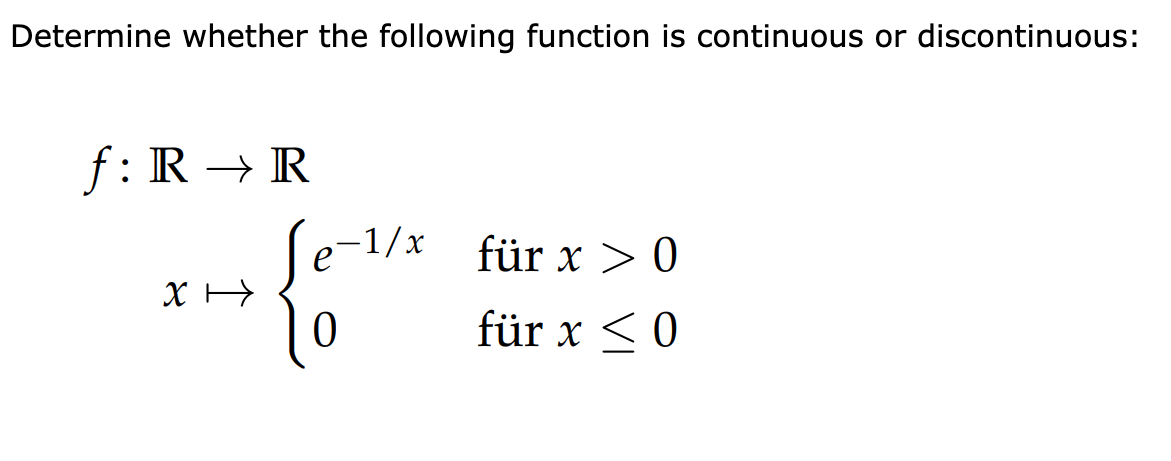 Solved Determine whether the following function is | Chegg.com