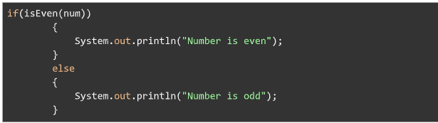 Solved Write a method named isEven that accepts an int | Chegg.com