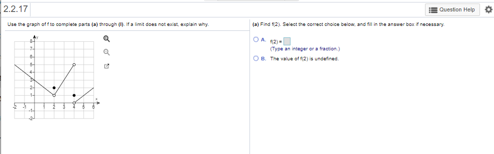 Solved 2.2.17 Question Help Use the graph off to complete | Chegg.com