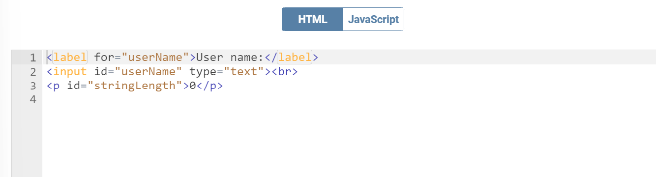 Solved Register the countChars event handler to handle focus | Chegg.com