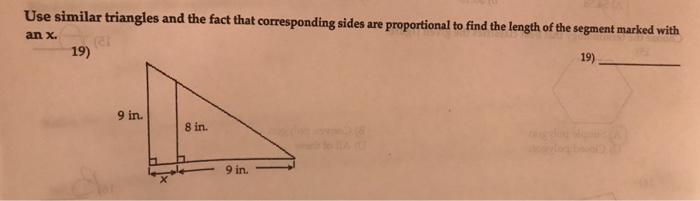Solved: Use Similar Triangles And The Fact That Correspond... | Chegg.com