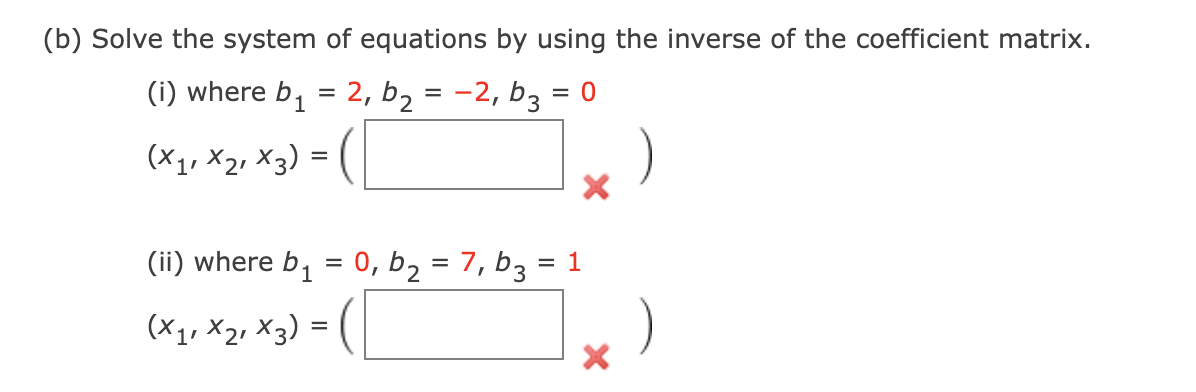 Solved Consider the following system of equations. | Chegg.com