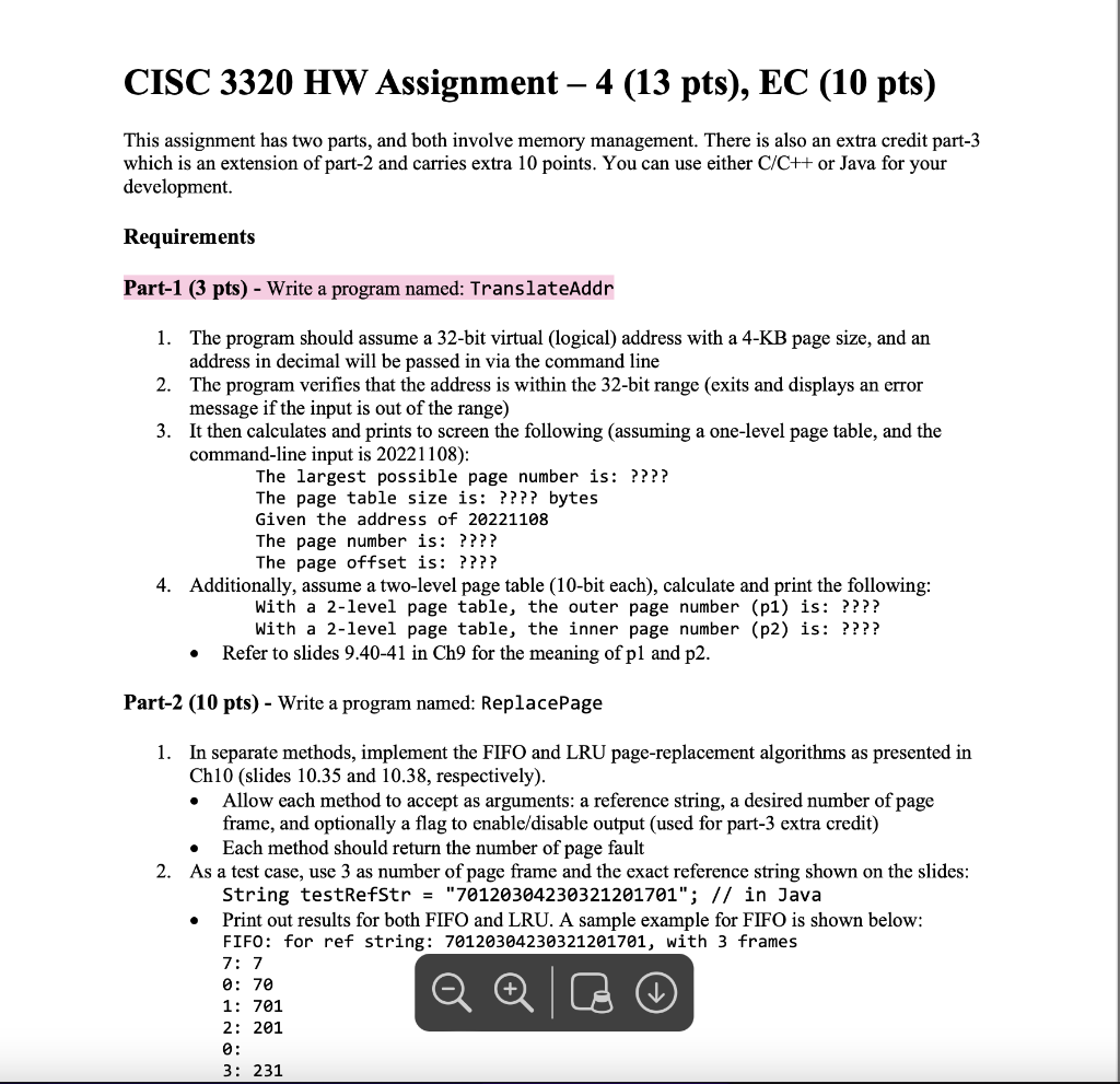 This assignment has two parts, and both involve | Chegg.com