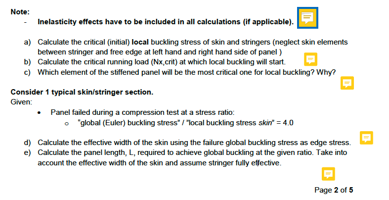 A riveted stringer-skin panel, of the type shown in | Chegg.com
