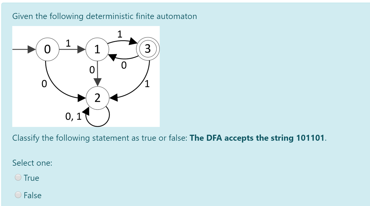 Solved Given the following deterministic finite automaton | Chegg.com