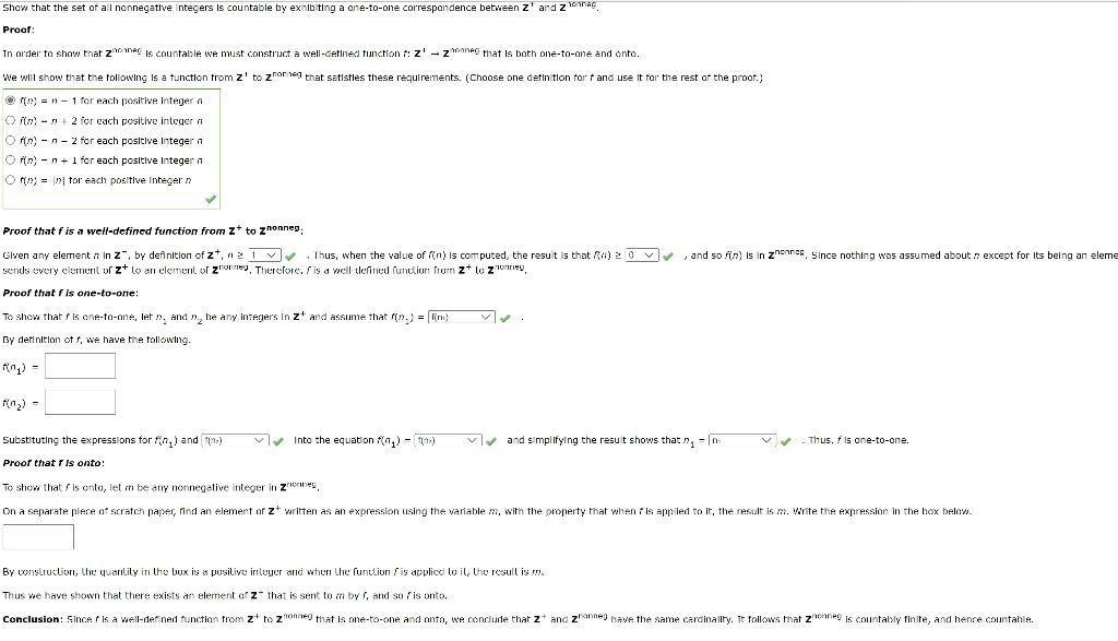 Solved Show that the set of all nonnegative integers Is | Chegg.com