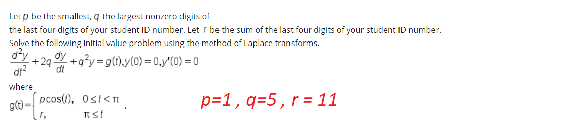 Solved Let p be the smallest, q the largest nonzero digits | Chegg.com