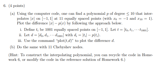 (a) Using the computer code, one can find a | Chegg.com