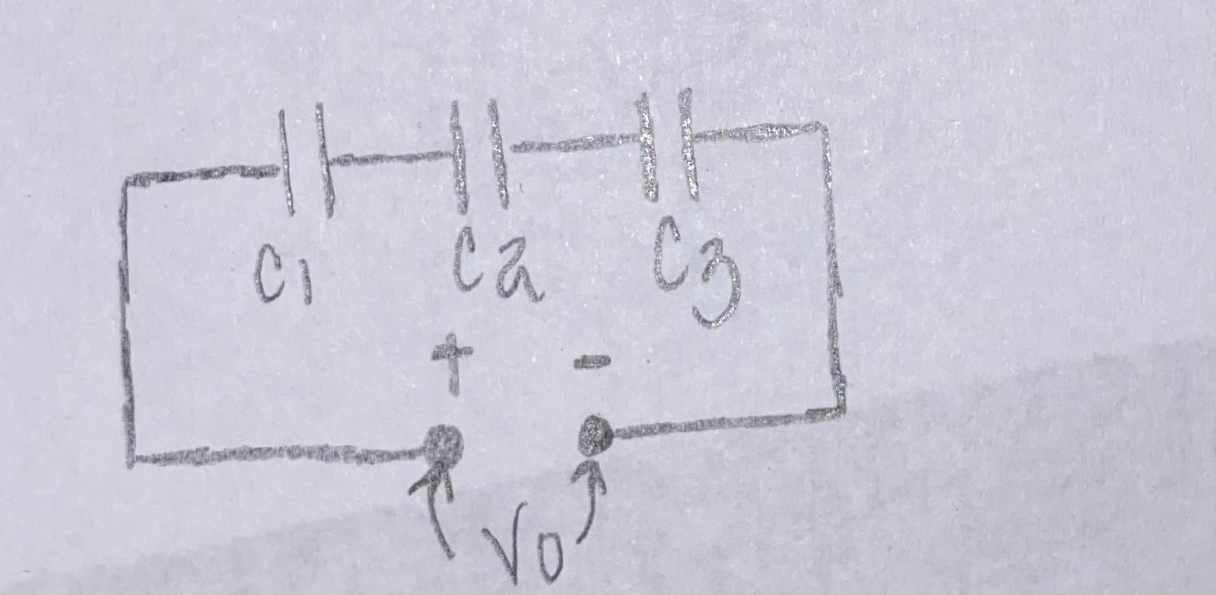 Solved If C1 = 10 uF , C2 = 12 uF , C3 = 15 uF , and V0 = | Chegg.com