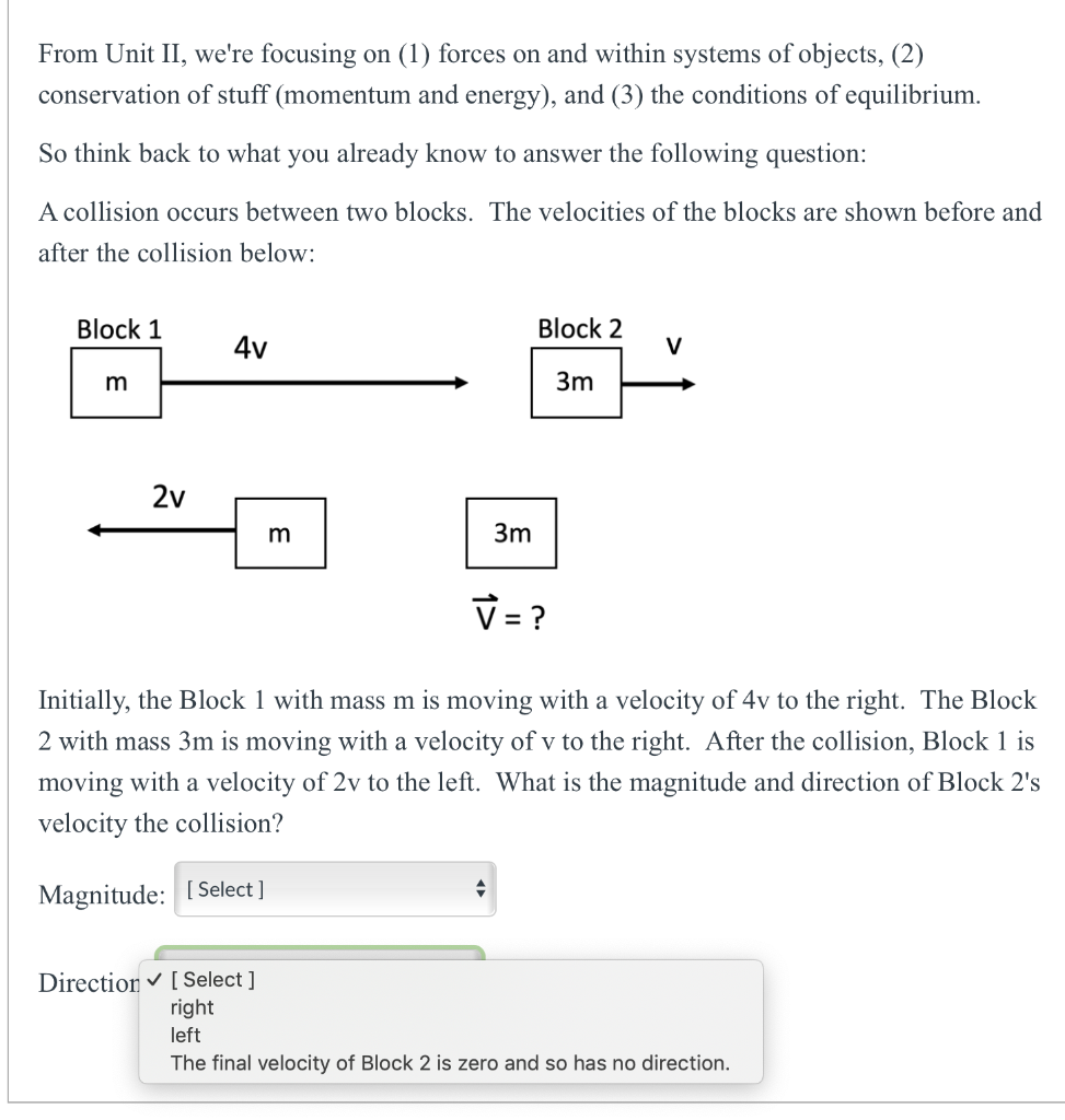 Solved From Unit II, we're focusing on (1) forces on and | Chegg.com