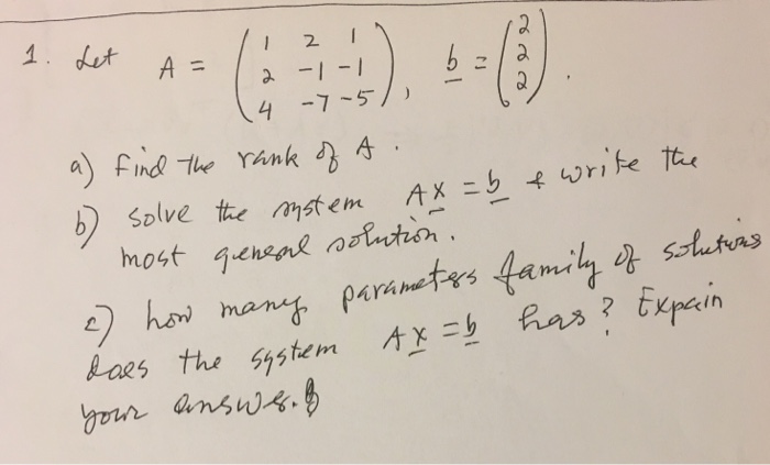Solved 1 2I ? solve temstem AX???write tte most qesnl | Chegg.com