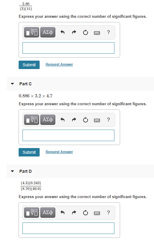 Solved 2.80 (3)(15) Express your answer using the correct | Chegg.com