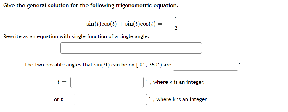 Solved Give the general solution for the following | Chegg.com