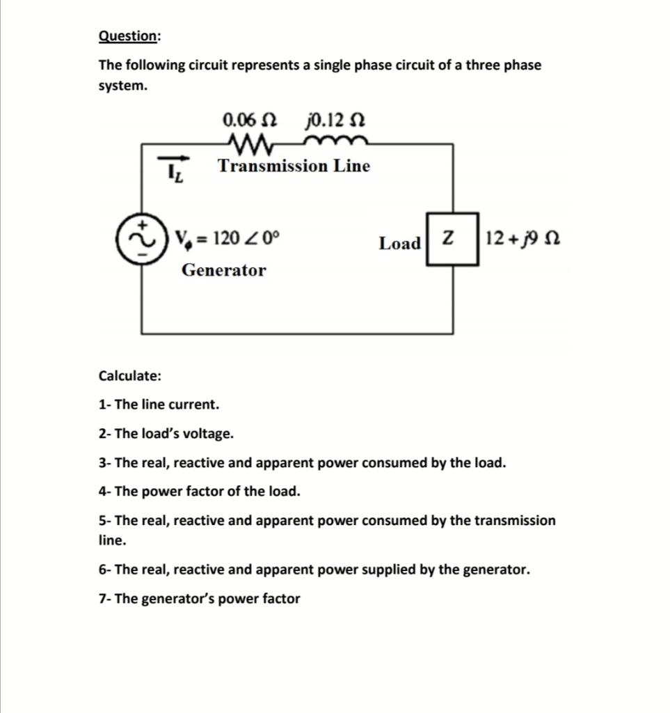 Solved Question: The following circuit represents a single | Chegg.com