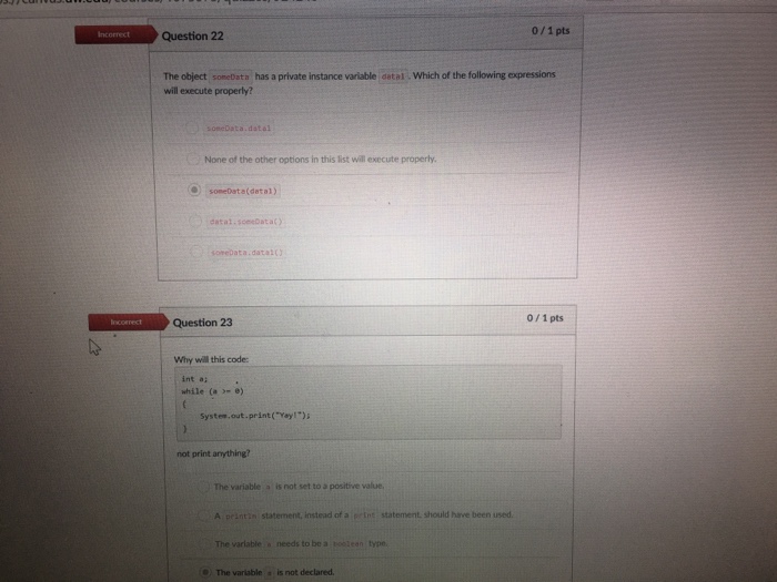 Solved The Object Has A Private Instance Variable Which 