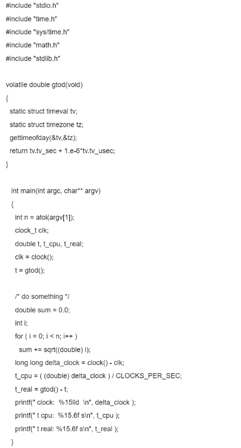 Solved a) Study and understand the program timing1.c. | Chegg.com