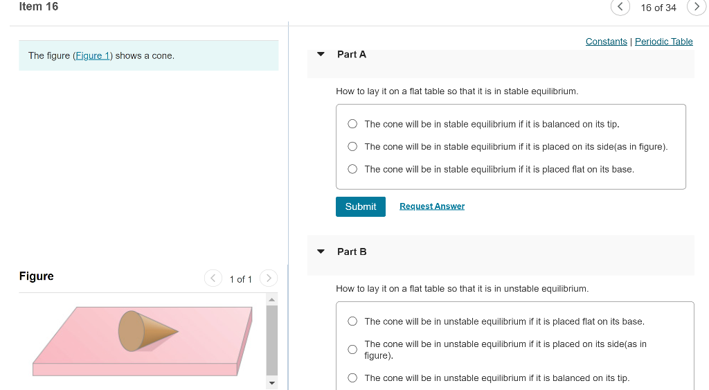 Solved Item 16 16 of 34 Constants Periodic Table 7 The | Chegg.com